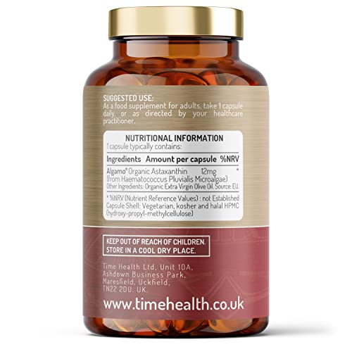 New: Organic Astaxanthin Oil 12mg - High Strength - Pure & Natural Ast ...